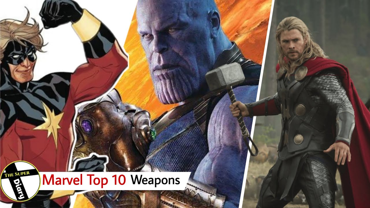Marvel Comic Top 10 weapons | 𝐌𝐚𝐫𝐯𝐞𝐥'𝐬 𝐖𝐞𝐚𝐩𝐨𝐧𝐬 Explain in Hindi | Super ...