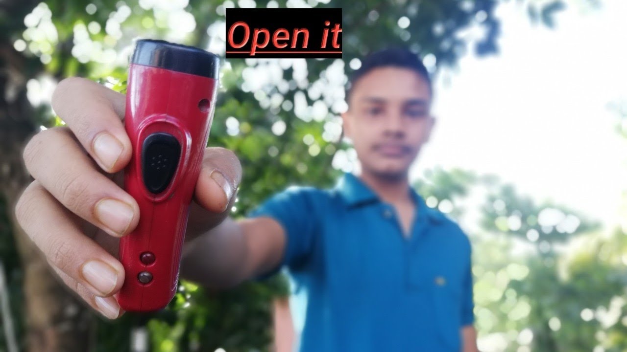 How to open a small torch light - YouTube