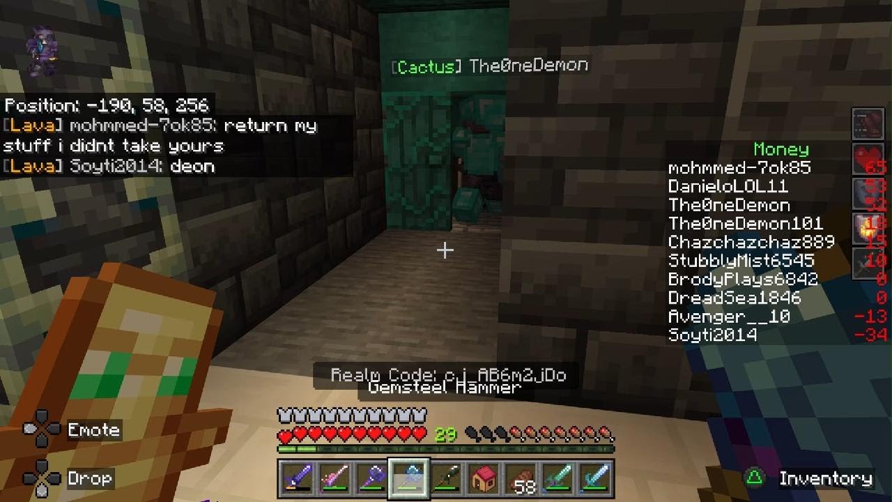 Minecraft on a good realm - YouTube