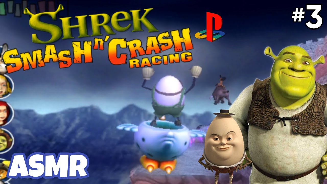 ASMR Gaming: Shrek Smash n' Crash Racing EP.3 | PS2 (Whispering ...