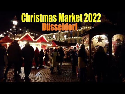 CHRISTMAS MARKET, DÜSSELDORF - 2022 | GERMANY  | 4K