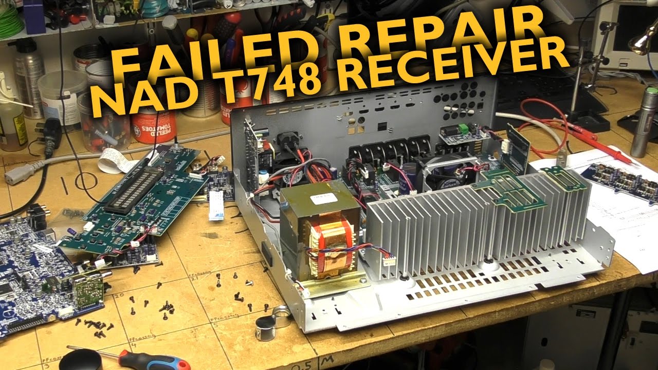 FAILURE! NAD T748 standby issue troubleshooting/teardown - YouTube