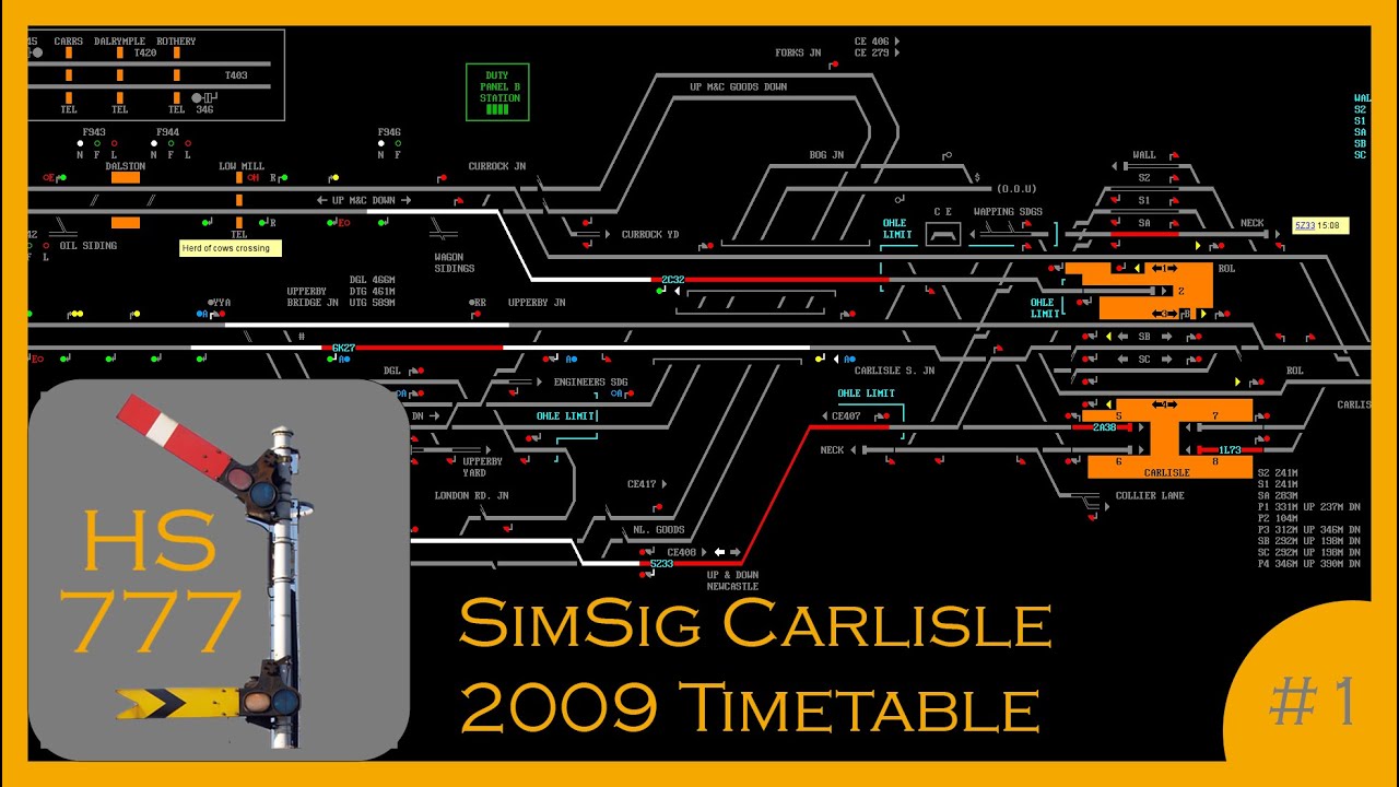 First Hours | Carlisle 2009 Timetable Part 1 | SimSig LIVE! - YouTube