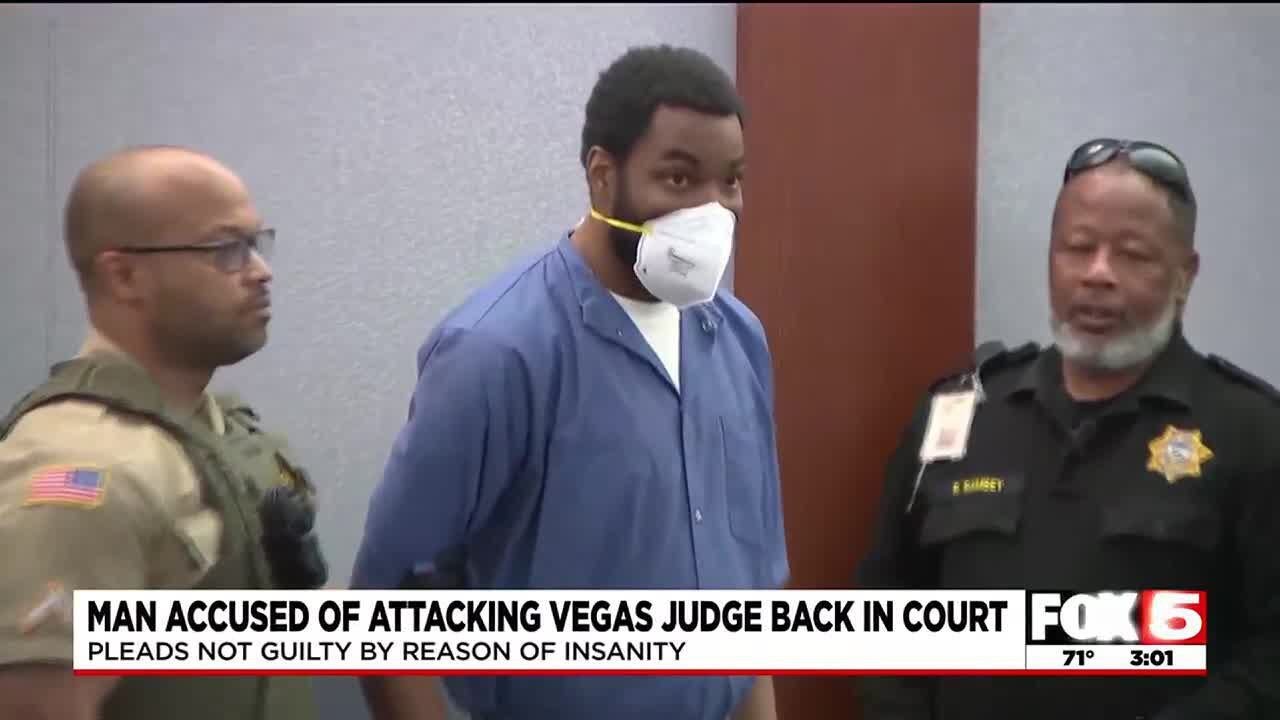 Man charged in Las Vegas judge attack pleads not guilty by reason of ...