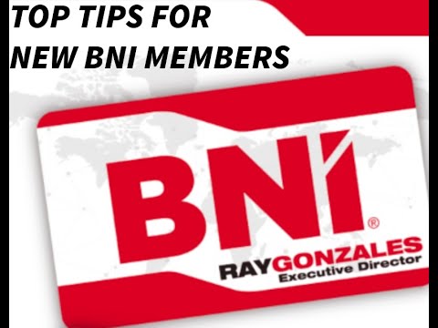 Top Tips As A New BNI Member - YouTube