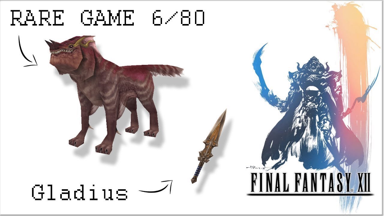 RARE GAME 6/80 - LINDBUR WOLF + GLADIUS!! || FINAL FANTASY XII IZJS ...