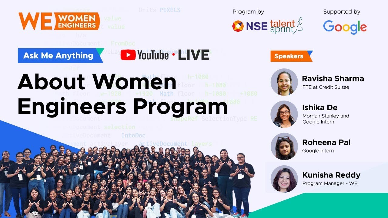 Ask Me Anything Session on Women Engineers Program by TalentSprint, supported by Google - YouTube