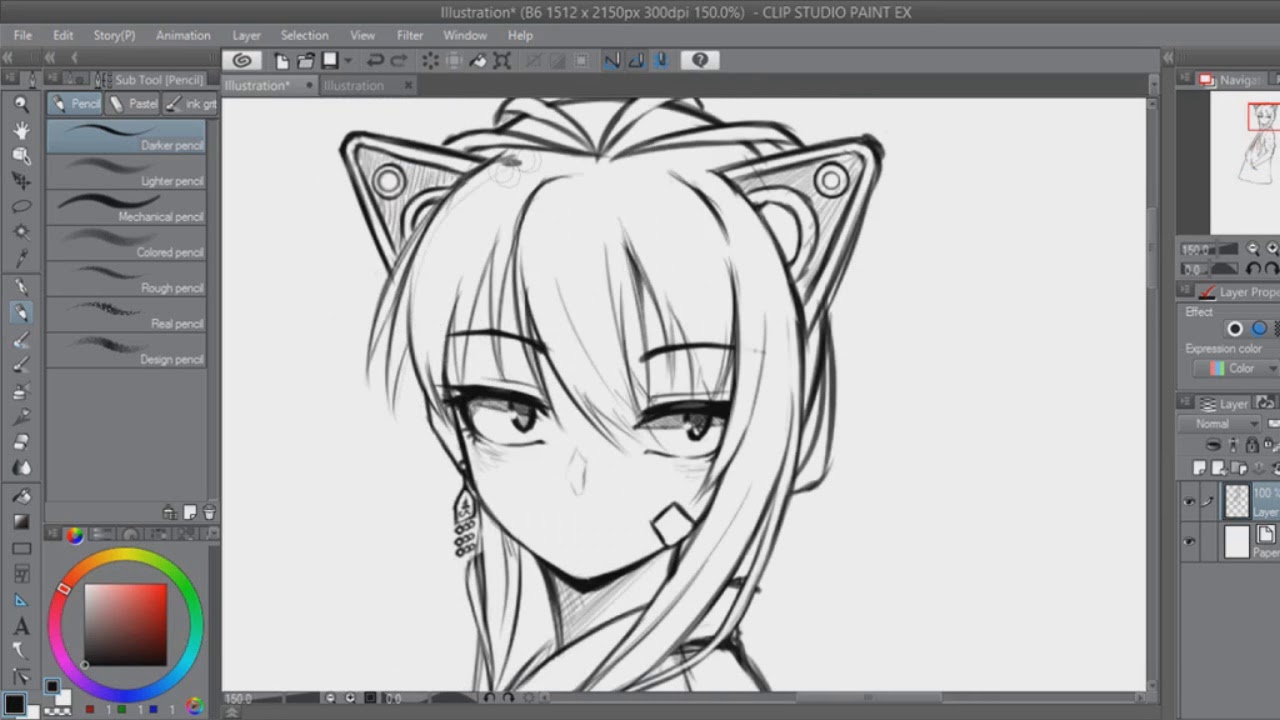 Speedpaint/anime/sketch/спидпейнт/аниме/скетч - YouTube