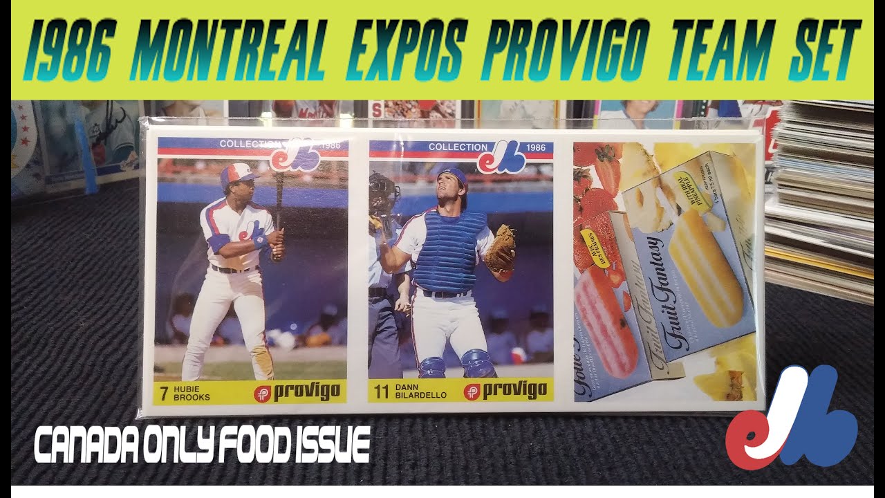1986 Montreal Expos Team Set | Provigo Panels - Canadian Oddball Set ...