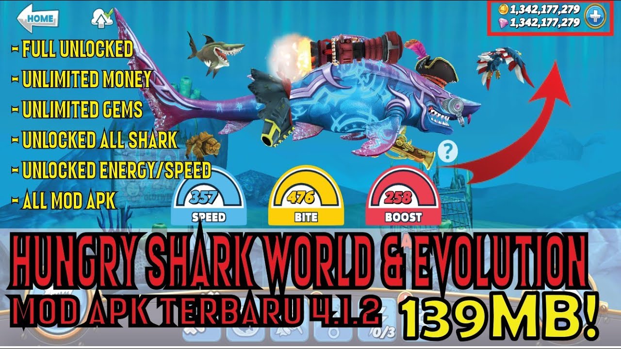 Link Download dan Cara Install Hungry shark World & Evolution terbaru ...