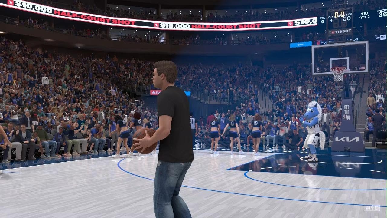 NBA 2K25 Made Half Court Shot - YouTube