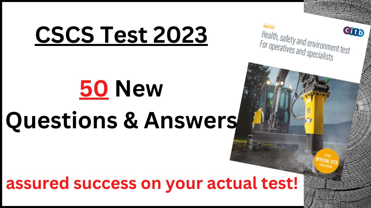 CSCS Card UK | CSCS Test 2023 | CSCS Card Test Questions 2023 | CSCS ...