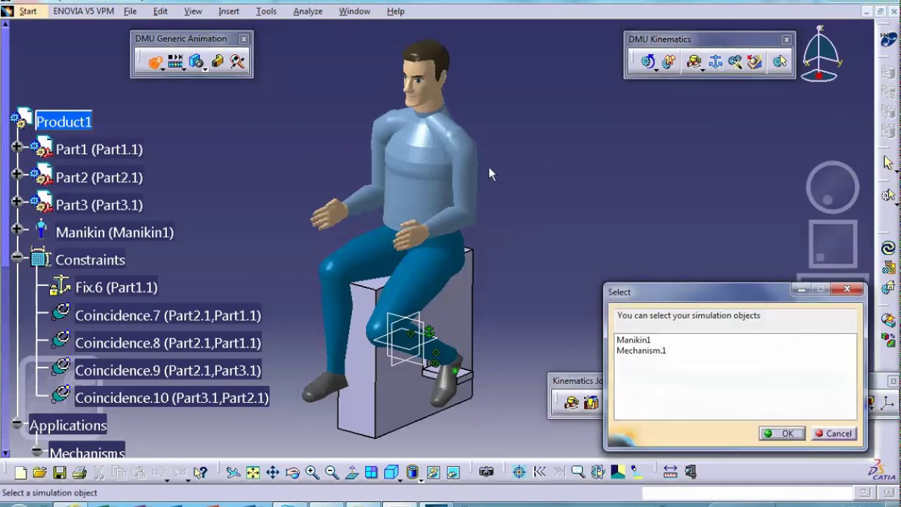 Human Builder, for Fun, Catia v5, Video 3 of 3, Nader G Zamani - YouTube