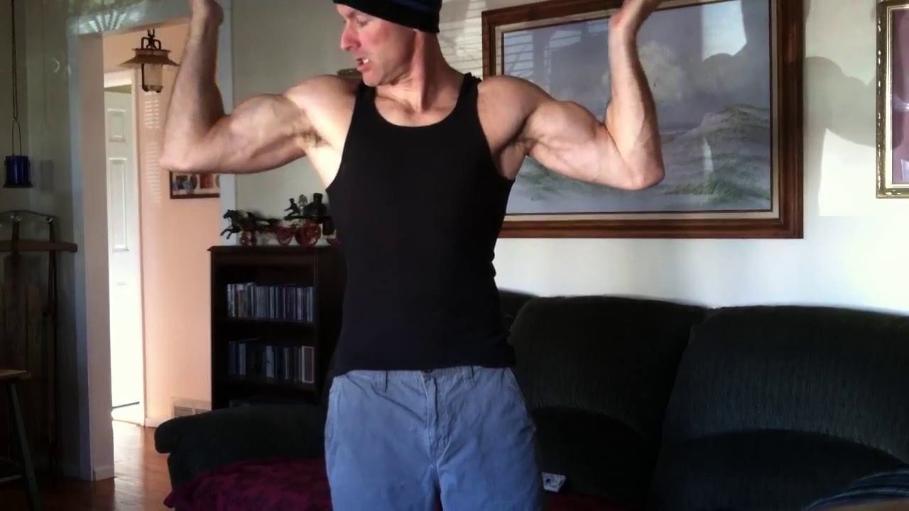 muscle flexing bicep triceps - YouTube