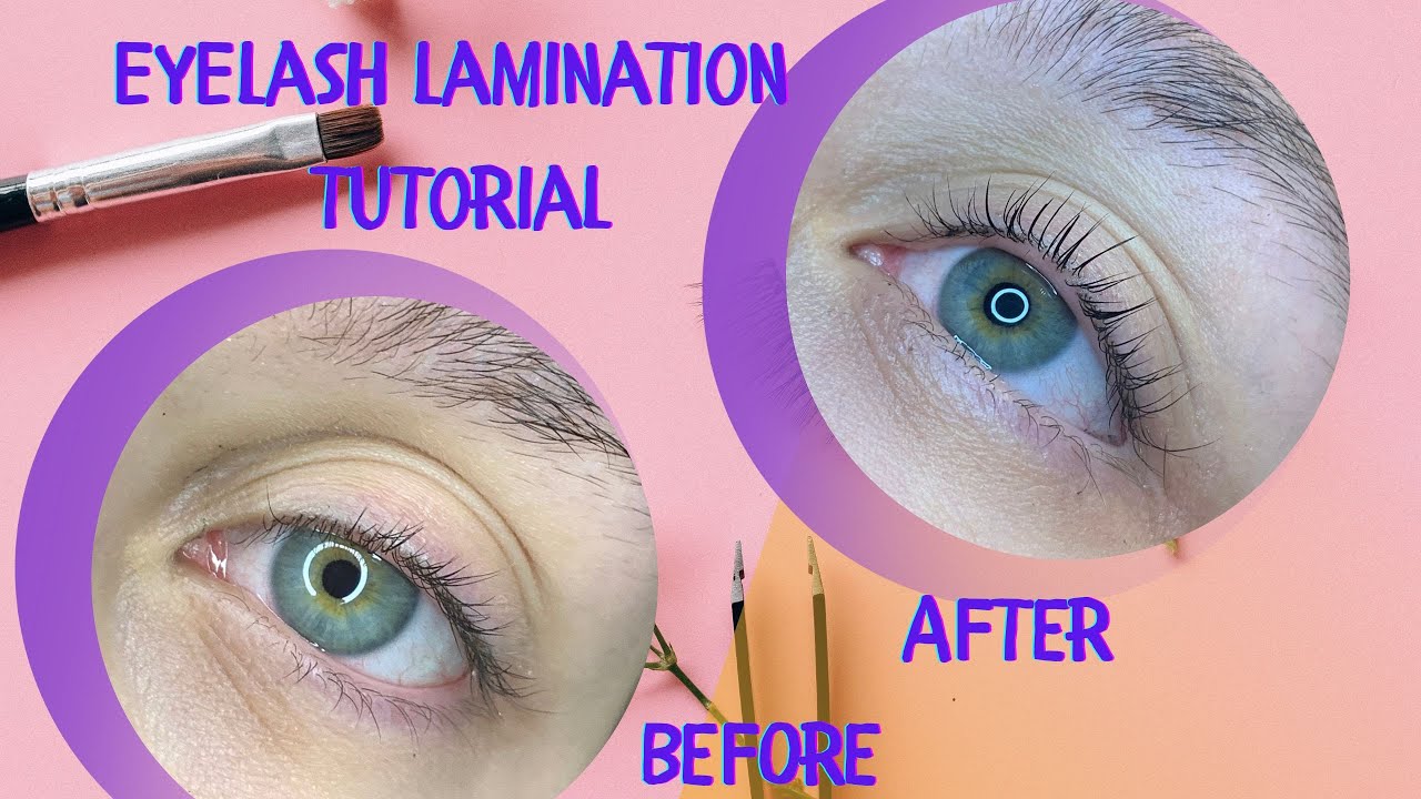 LAMINATION OF EYELASHES TUTORIAL | LAMINATION OF EYELASHES AT HOME ...