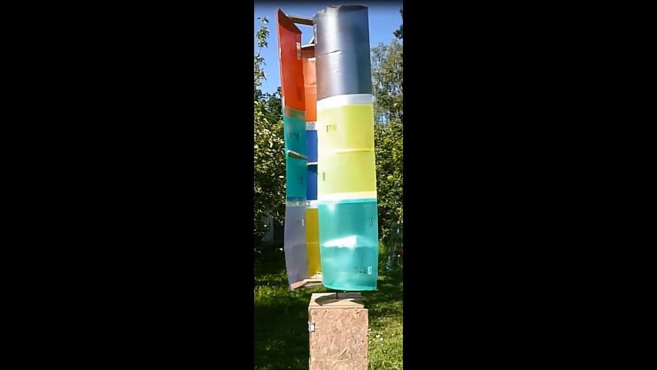 Fabriquer une éolienne verticale maison /DIY VERTICAL WIND TURBINE ...