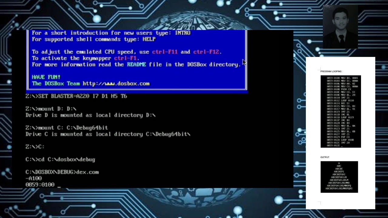 LATIHAN PROGRAM BAHASA ASSEMBLY DENGAN SOFTWARE DOSBOX - SISTEM ...
