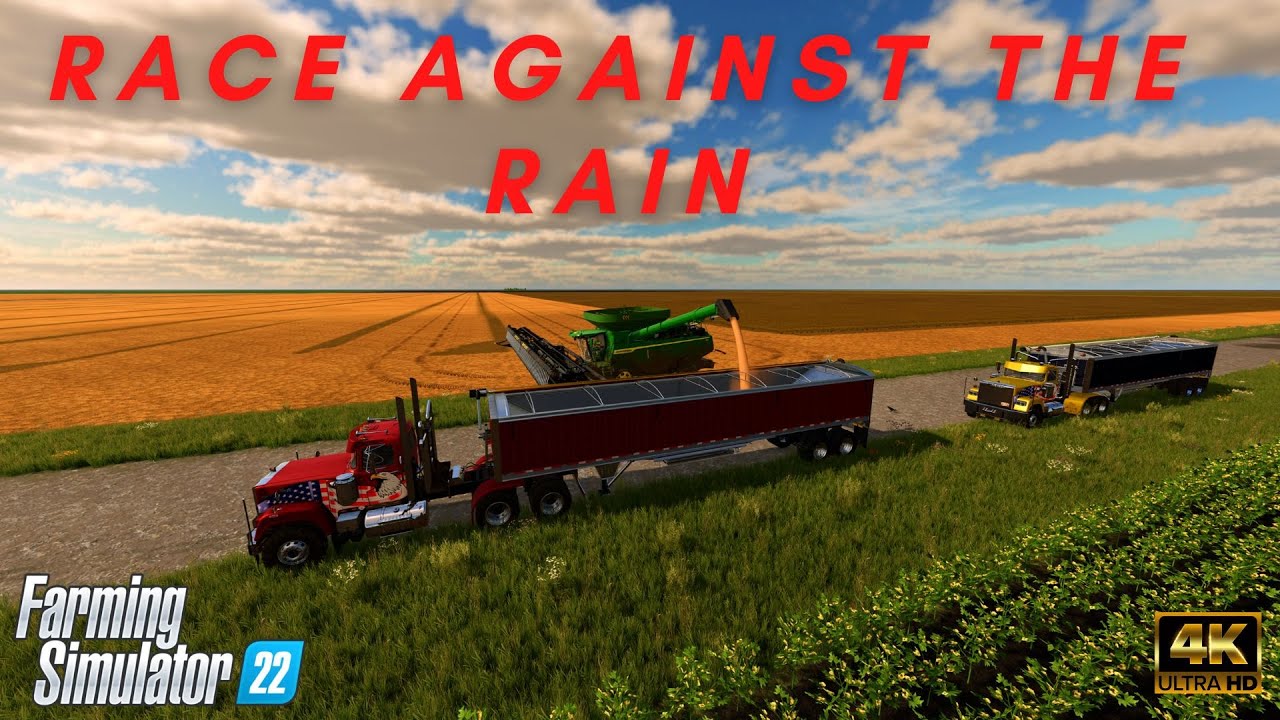 Can we beat out the rain and finish the harvest? | Farming Simulator 22 ...