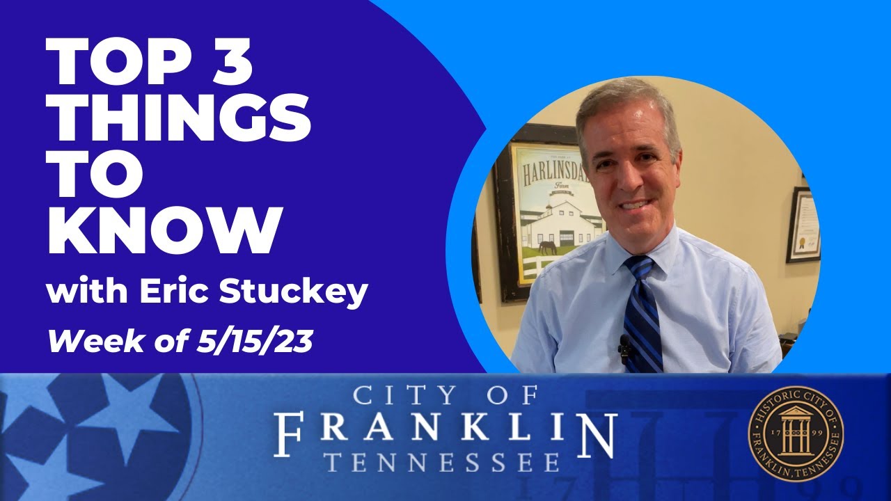 Top 3 Things to Know with Eric Stuckey: Week of 5/15/23 - YouTube