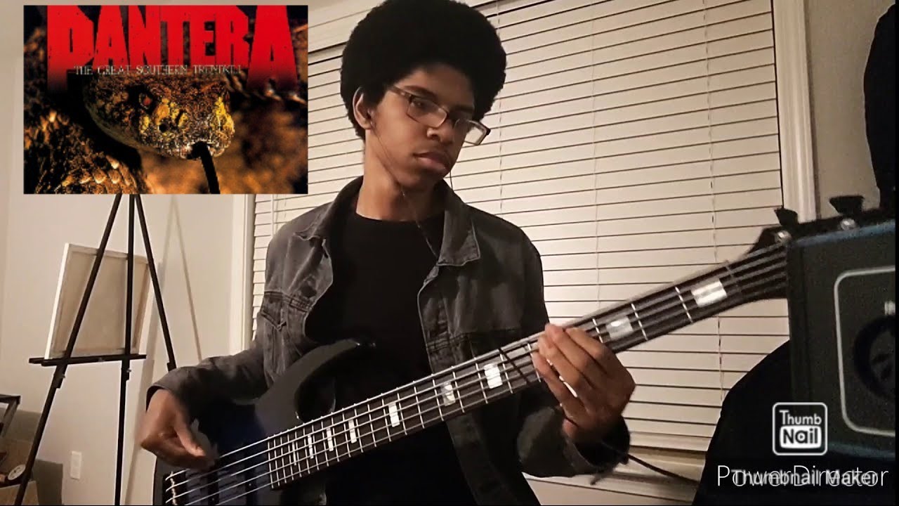 13 Steps to Nowhere - Pantera (Bass cover) - YouTube