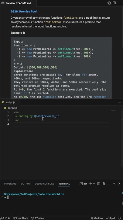 30 Days Of Leetcode Javascript Challenge Day 13 Promise Pool Youtube