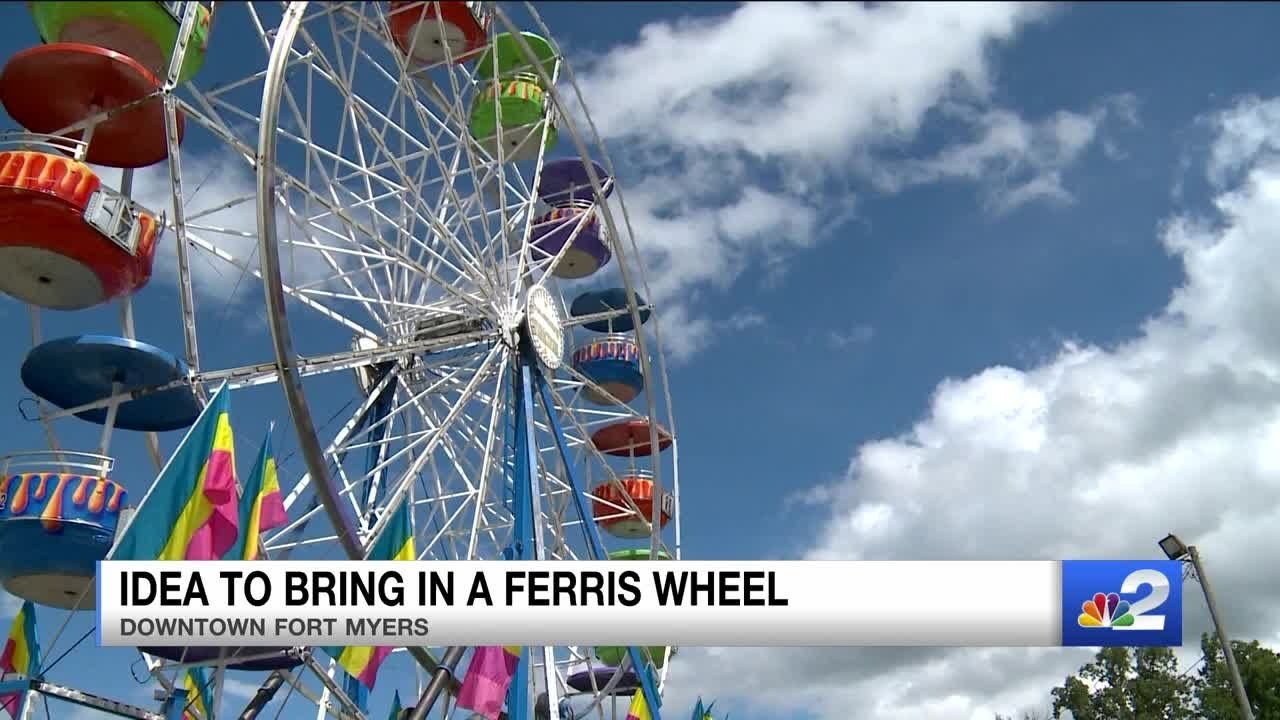 Idea to bring in a Ferris Wheel to Downtown Fort Myers - YouTube
