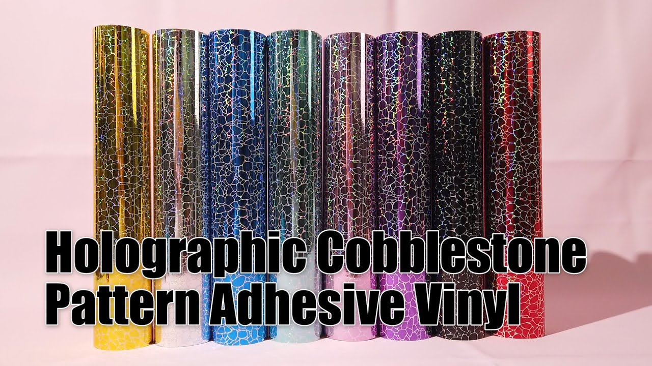 YESION Holographic cobblestone pattern self adhesive sticker craft ...