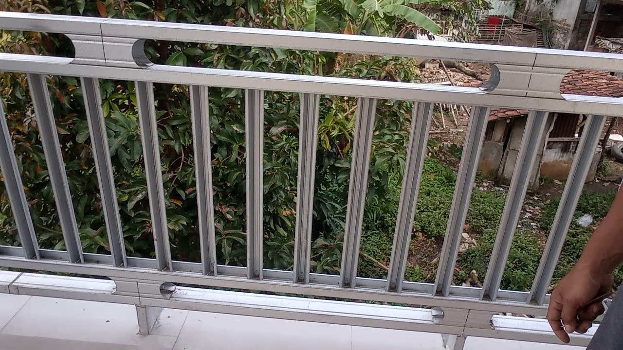 Cara membuat pagar dari baja ringan part 2 - YouTube