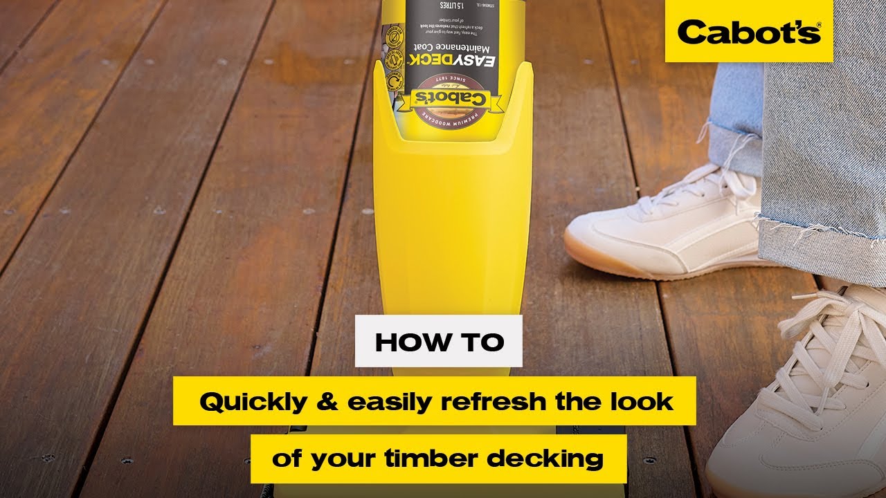 How to quickly & easily refresh the look of your timber decking | Cabot ...