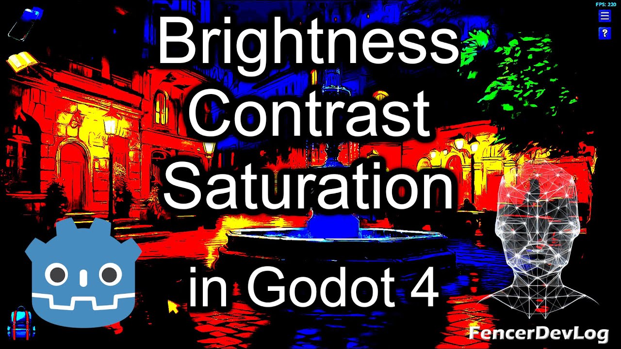 Godot 4: Brightness, contrast, saturation (shader tutorial) - YouTube