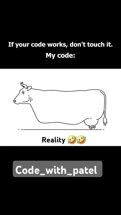 If it work don't touch 🤣 #coding #developer #memes #viralshort #trending - YouTube