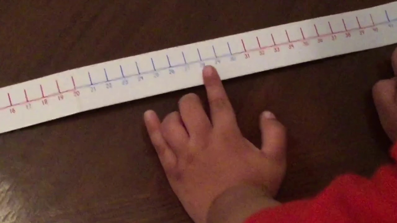 Reading numbers 1 -100 on large number line | Linear counting in ...