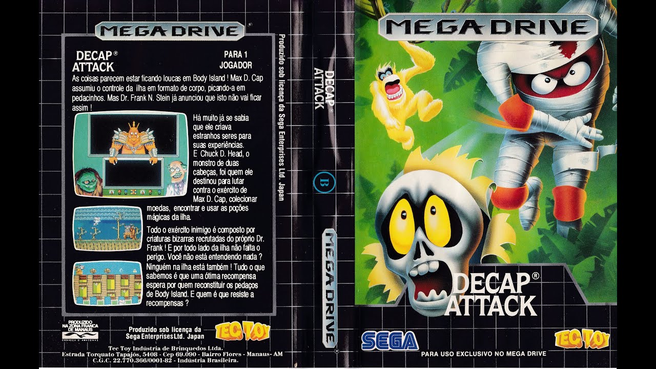 Decap Attack - Mega Drive/MiSTer FPGA - YouTube