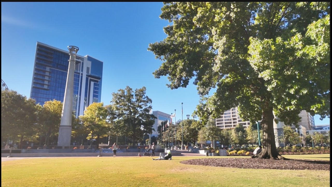 Centennial Park Atlanta GA 4K Aerial Drone Footage@AzariaAerialsLLC ...