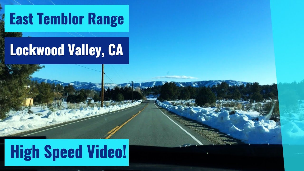 CA SR 58 East Temblor Range to Lockwood Valley, CA - High Speed Video ...