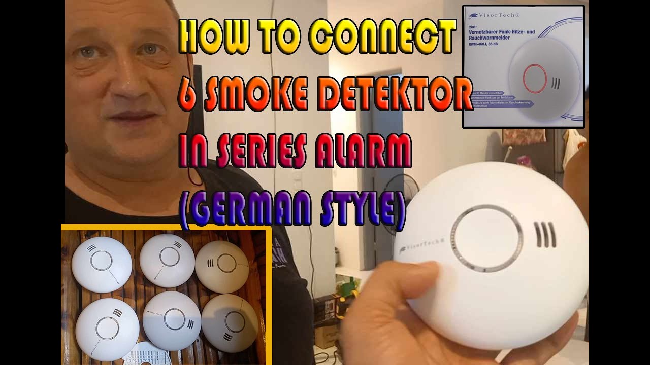 How to connect 6 Smoke Detector in Series - YouTube
