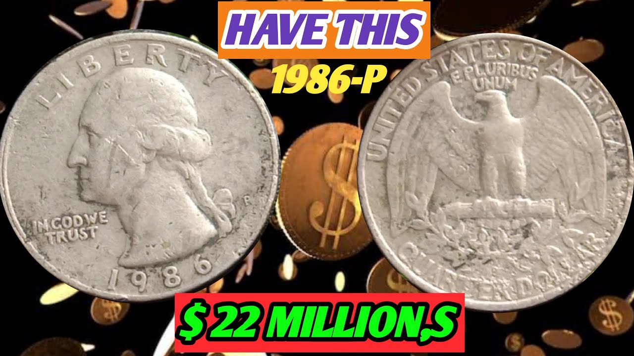 The 1986-p quarter Dollar, Also Known as the george washington Quarter ...
