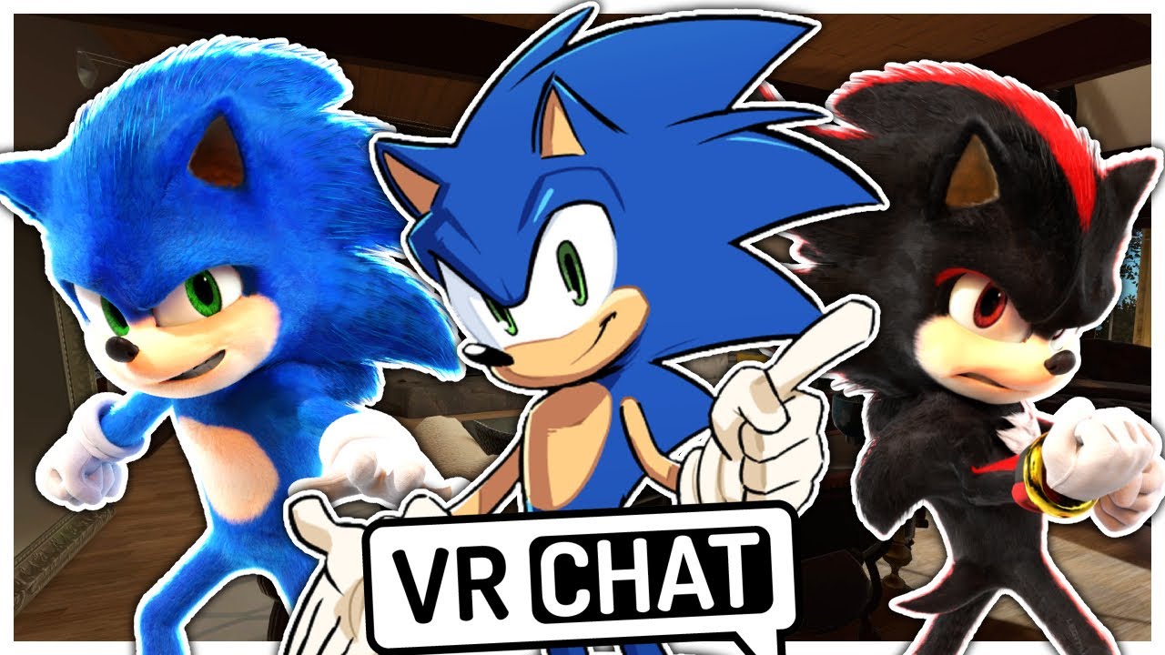 Movie Sonic and Movie Shadow Meet Dream Sonic in VR CHAT!! - YouTube
