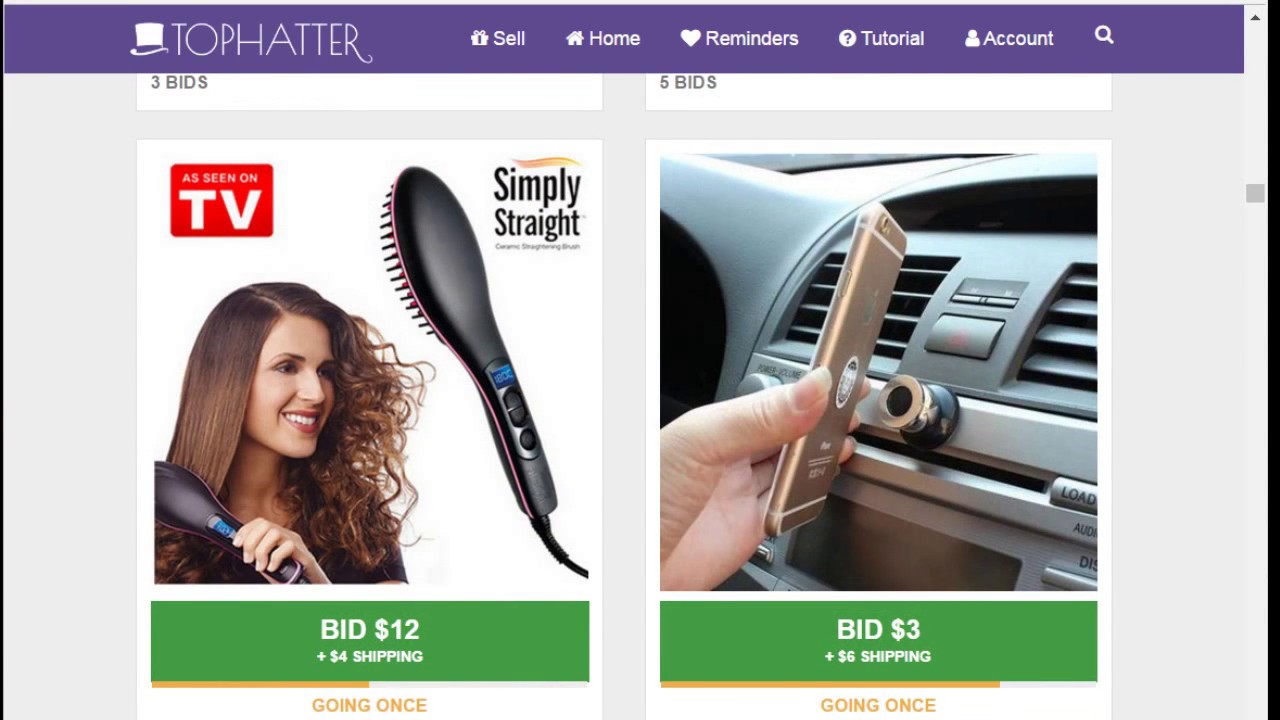 Tophatter live events - YouTube