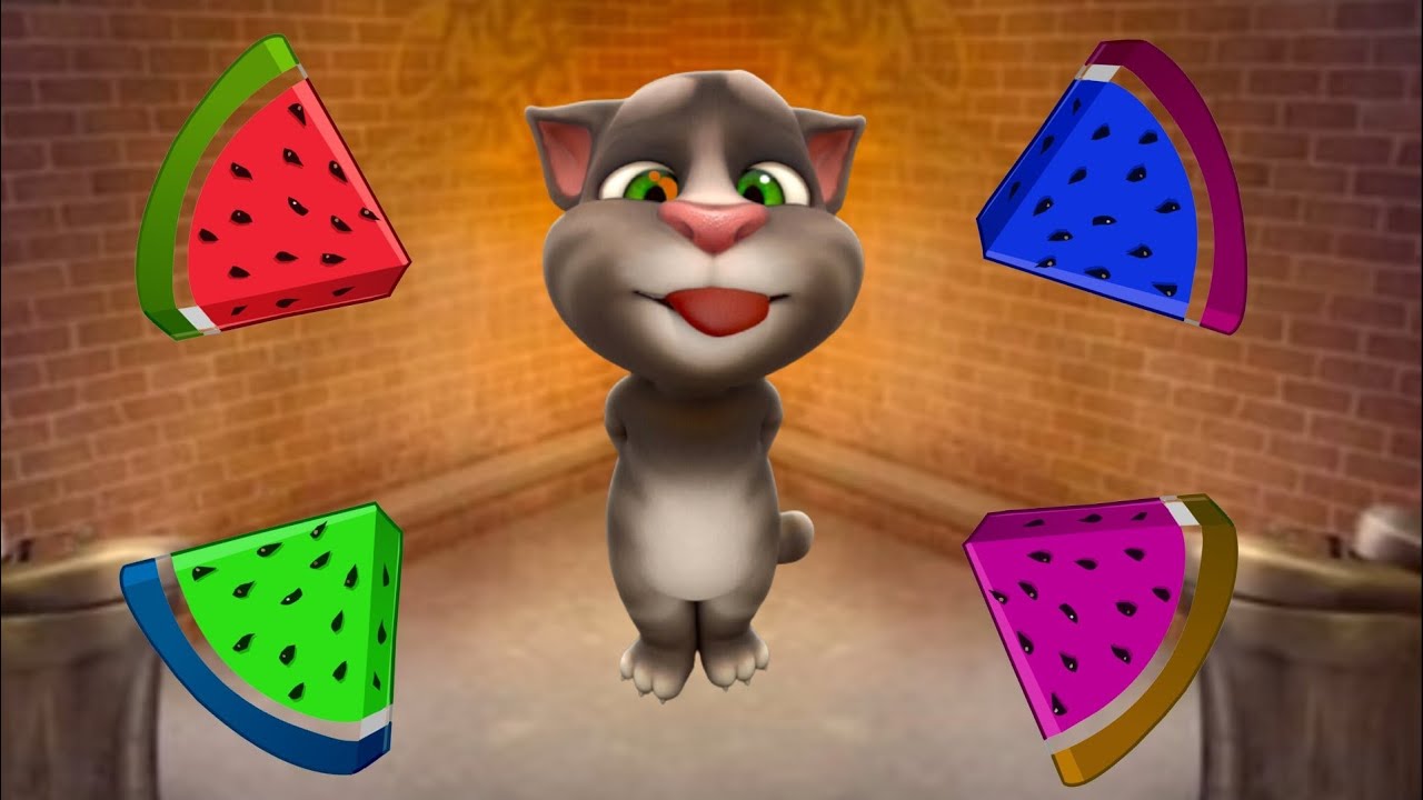 watermelon Talking Tom funny comedy video - YouTube