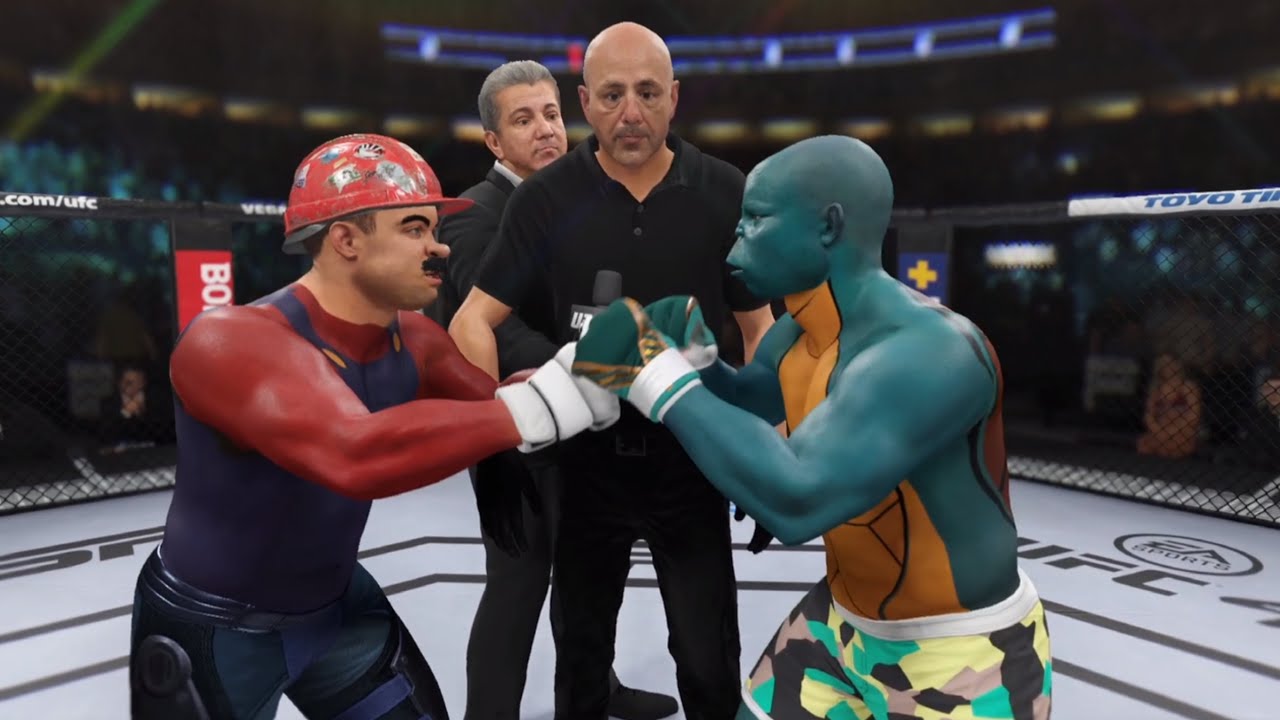 Mario Bros vs. Squirtle - EA Sports UFC 4 - Epic Fight 🥑 - YouTube