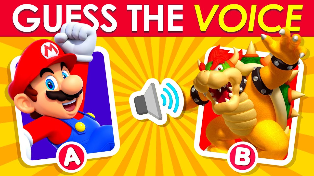 Guess the Voice of Your Favorite Super Mario Character? 🗣️ - YouTube