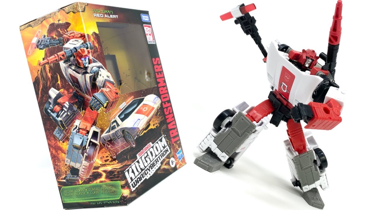 Transformers Kingdom Deluxe Class RED ALERT Review - YouTube