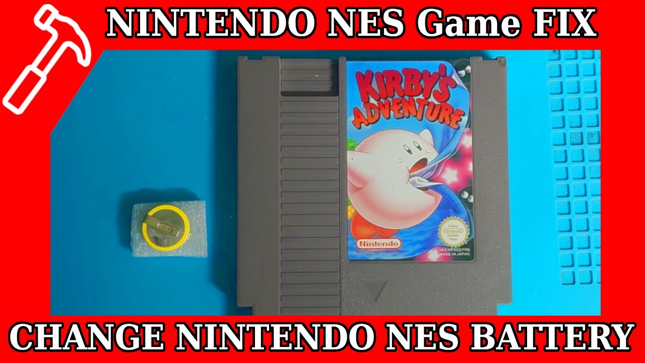 NES Battery change Game don´t save Repair Nintendo NES Game - YouTube
