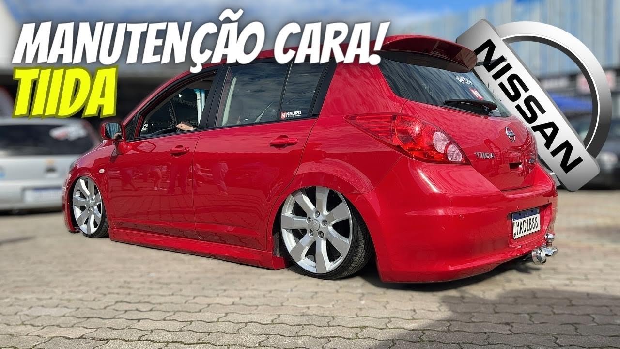 NISSAN TIIDA COM RODAS ARO 18 REBAIXADO NA SUSPENSÃO A AR - SHOW ...