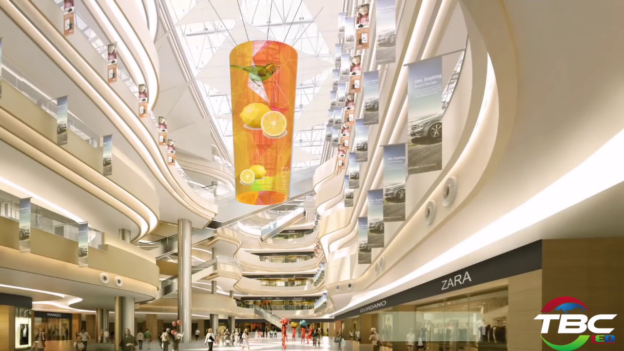 TBC LED slim and light weight transparent LED display with up to 85% ...