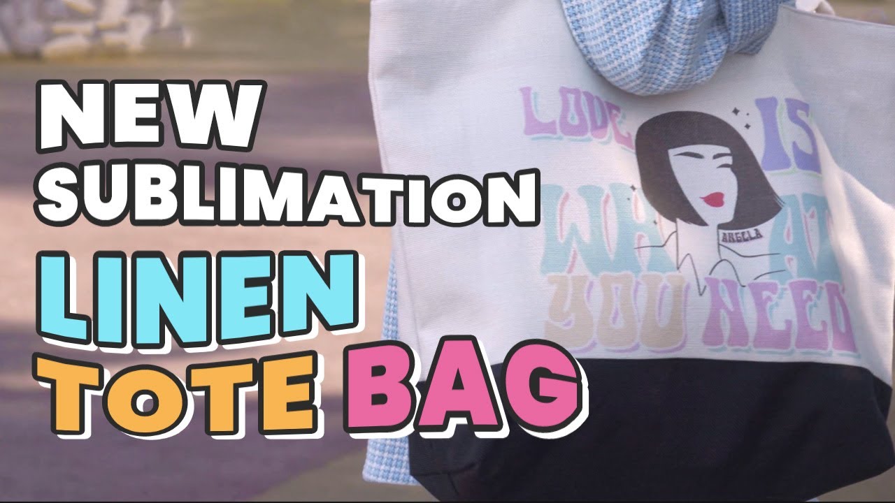 Introducing New Sublimation Large Capacity Linen Tote Bag with Zipper ...