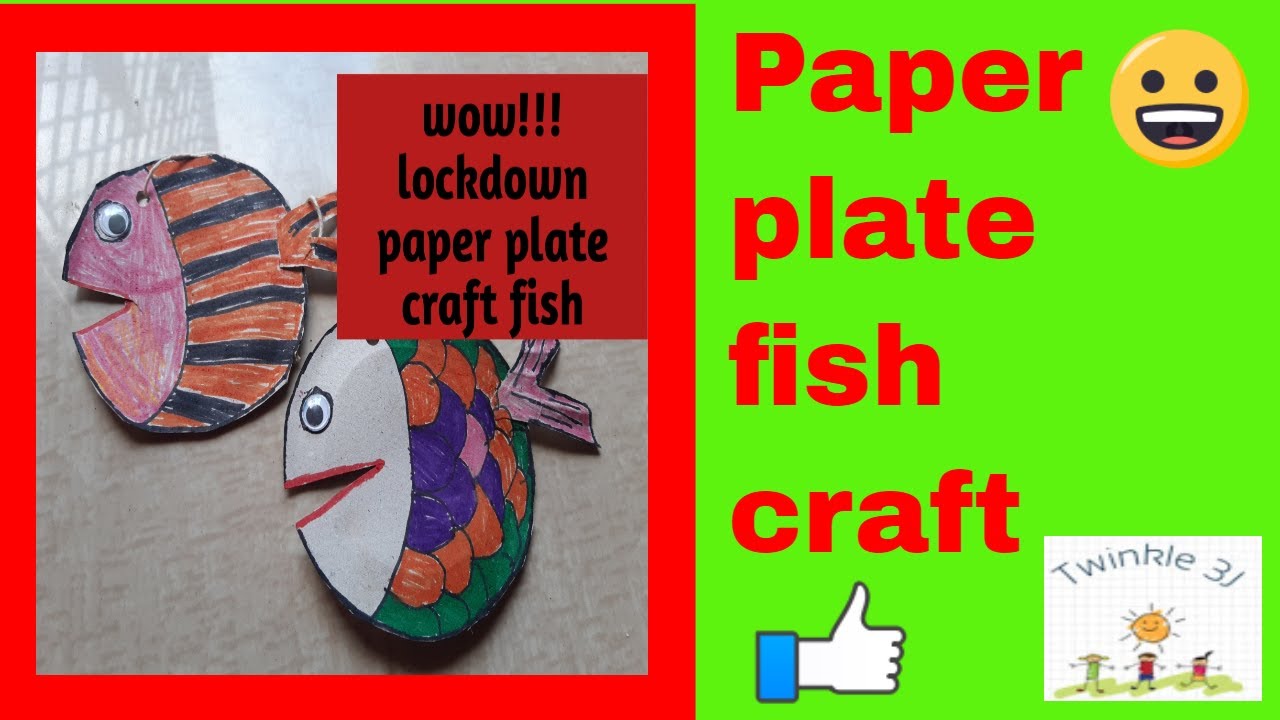 Paper plate fish| paper plate fish craft idea | DIY fish craft| how to ...