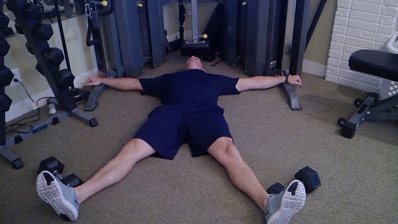 Supine Hip Abduction iso & Shoulder Abduction Iso Yoga Block - YouTube