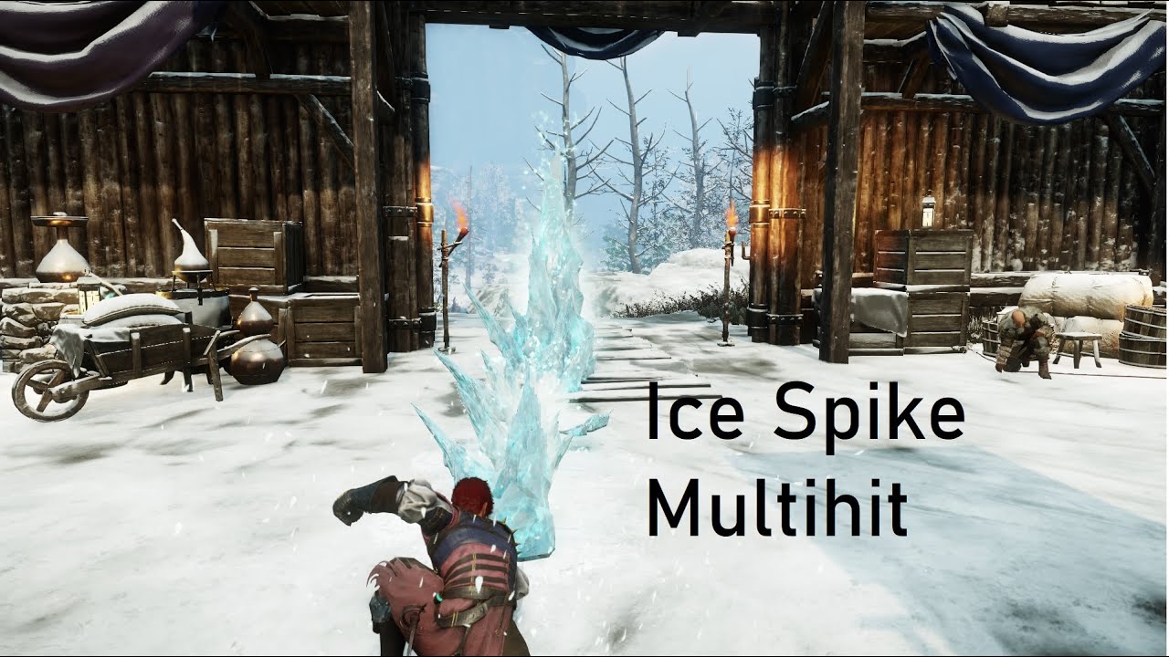 New World Ice Gauntlet Ice Spike Multi-hit - YouTube